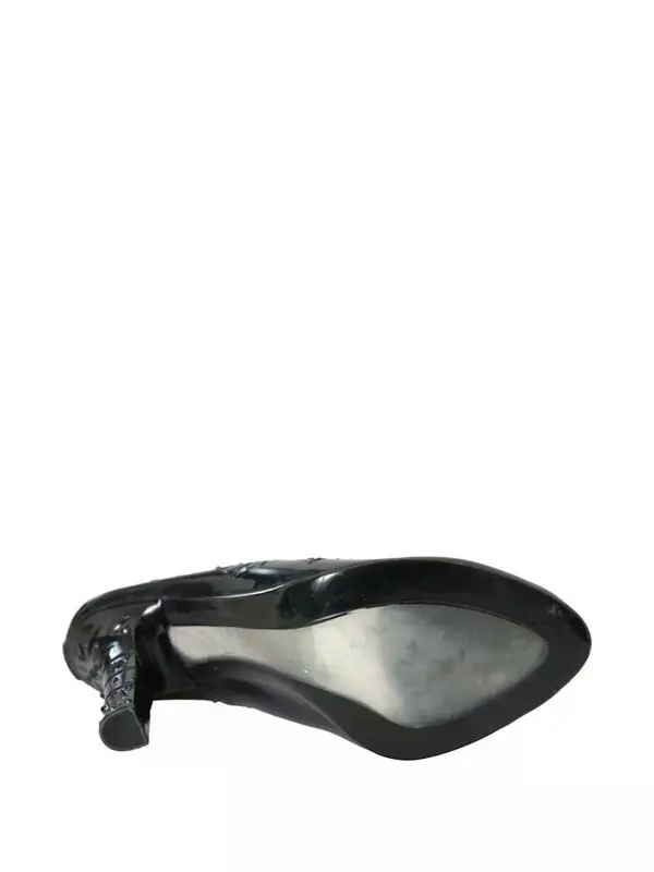 Dolce & Gabbana Floral Cutout Patent Leather Pumps