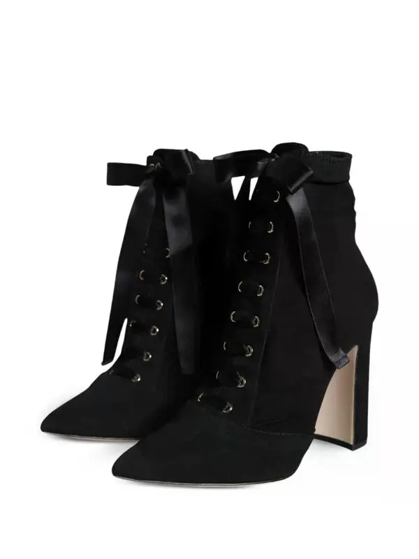 Dolce & Gabbana Lace-up Ribbon Detail Ankle Boots