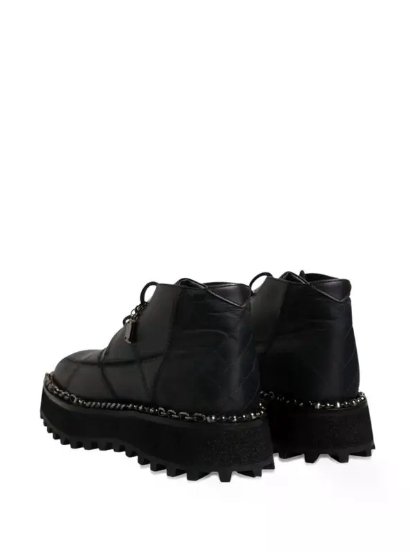 Dolce & Gabbana Quilted Chain-trimmed Biker Boots
