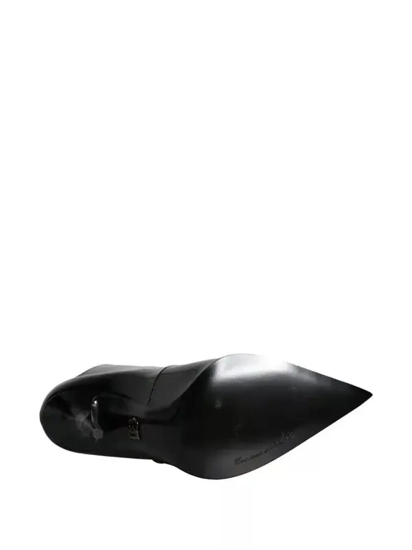 Dolce & Gabbana Cardinale Patent Leather Pointed-toe Ankle Boots