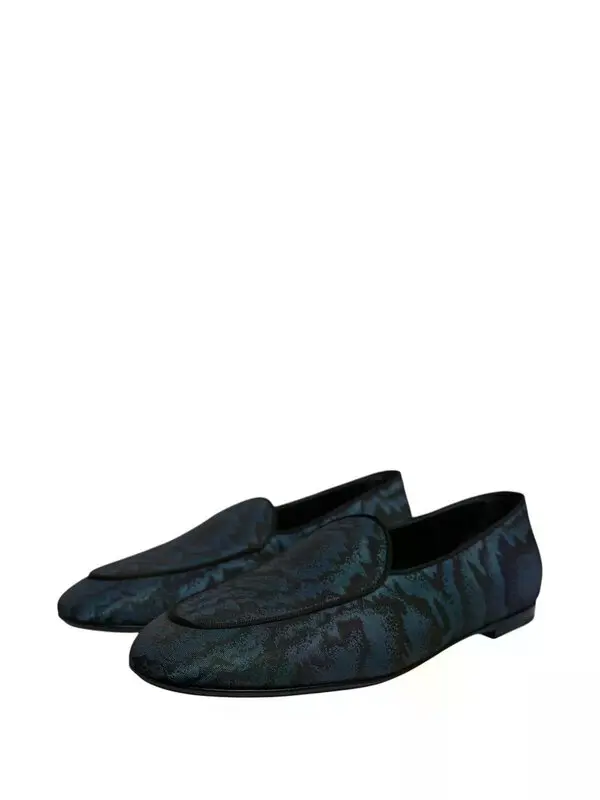 Dolce & Gabbana Caravaggio Printed Fabric Loafers