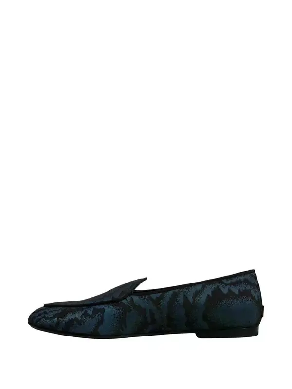 Dolce & Gabbana Caravaggio Printed Fabric Loafers