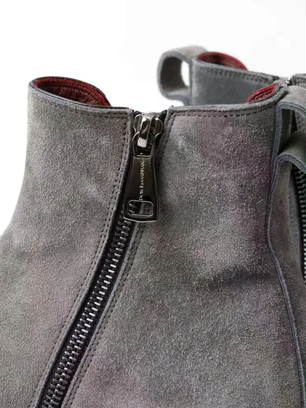 Dolce & Gabbana Suede Zip-up Ankle Boots