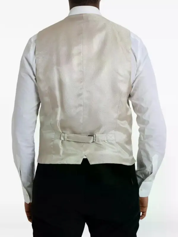 Dolce & Gabbana Geometric Pattern Woven Waistcoat