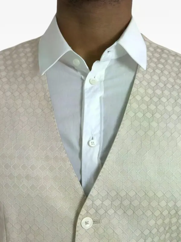 Dolce & Gabbana Geometric Pattern Woven Waistcoat