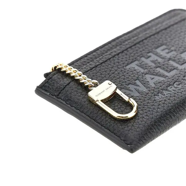 Marc Jacobs Grained Leather Zip Wallet - Black