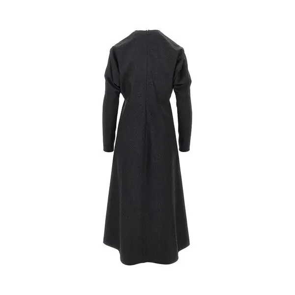 Victoria Beckham Wool Dolman Midi Dress