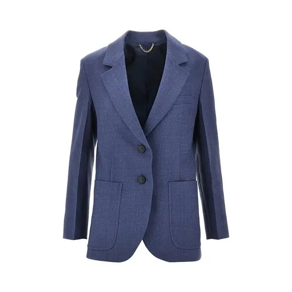 Victoria Beckham Katherine Wool-blend Single-breasted Jacket - Blue
