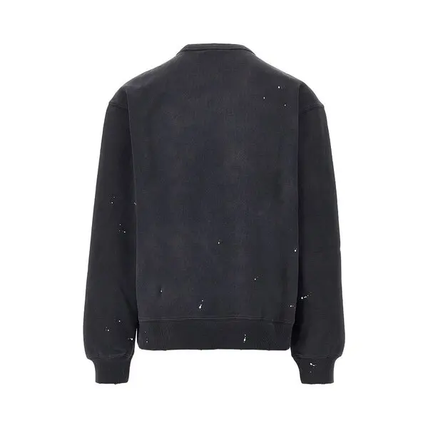 Carhartt Work In Progress Destroy" Paint Spot Crewneck Sweatshirt - Black