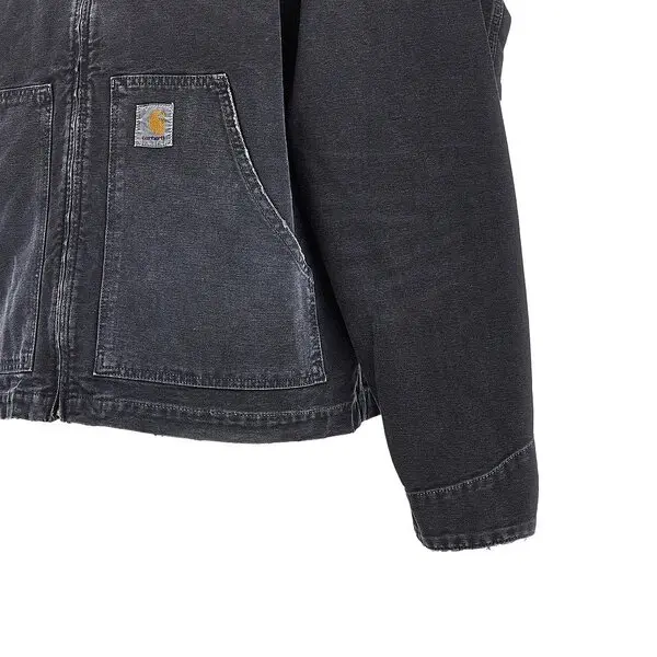 Carhartt Work In Progress Destroy Denim 'arcan' Jacket - Black