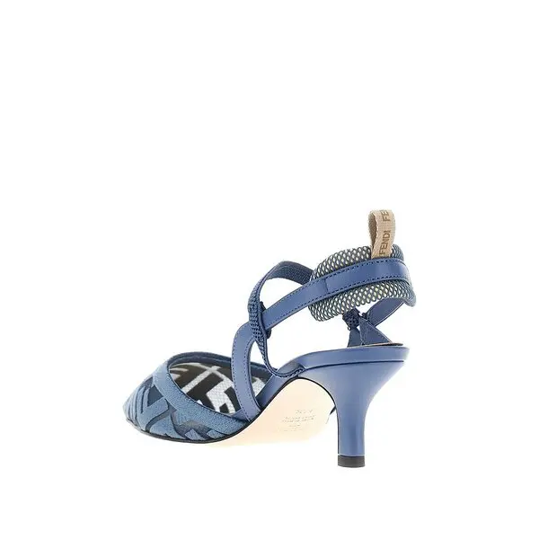 Fendi Colibrì Lite Slingback Pumps With Embroidered Ff Motif
