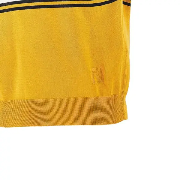 Fendi Striped Knit Polo Shirt - Multicolor