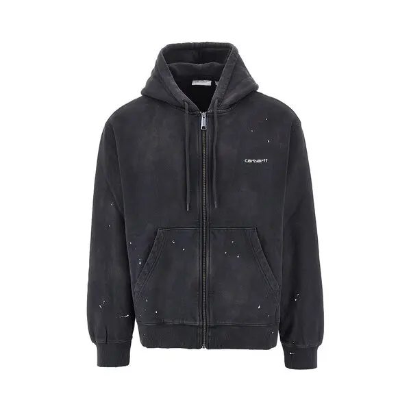 Carhartt Work In Progress Painter Full-zip Hoodie - Black