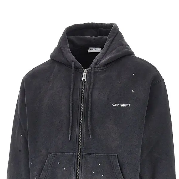 Carhartt Work In Progress Painter Full-zip Hoodie - Black
