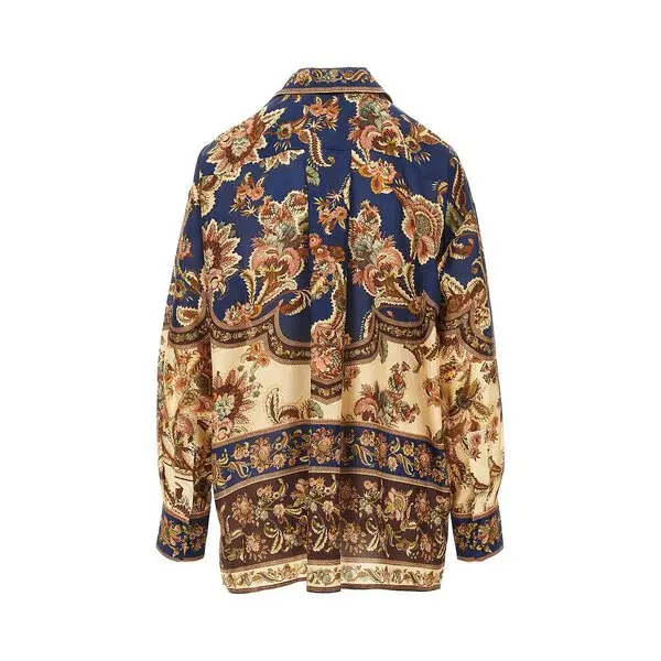 Zimmermann Aster Printed Silk Shirt - Multicolor