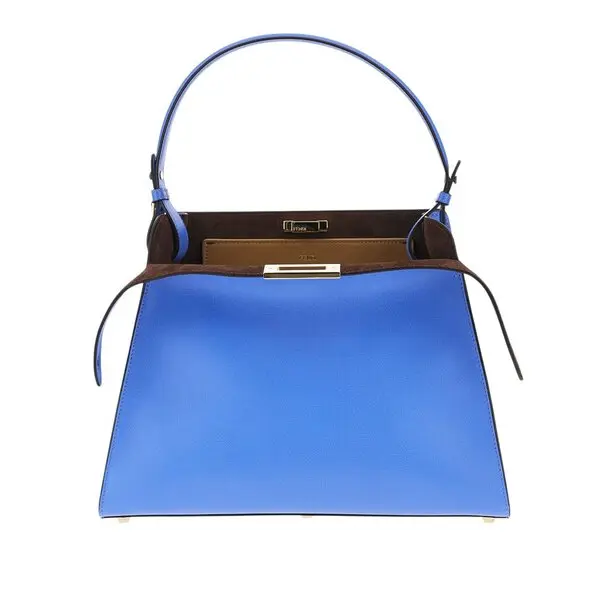 Fendi Leather Medium Way Bag - Blue