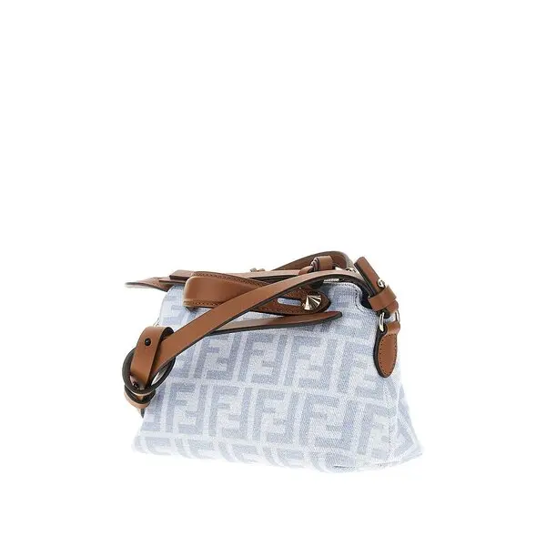 Fendi Ff Denim Mini Baguette Bag - Blue