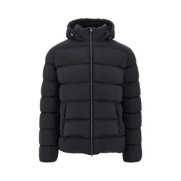 Herno Nylon Microfiber Goose Down Jacket - Black