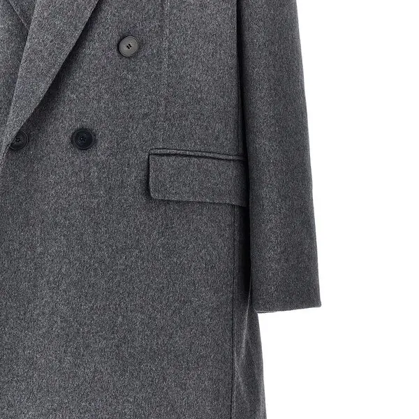 Victoria Beckham Mélange Wool And Cashmere Long Coat