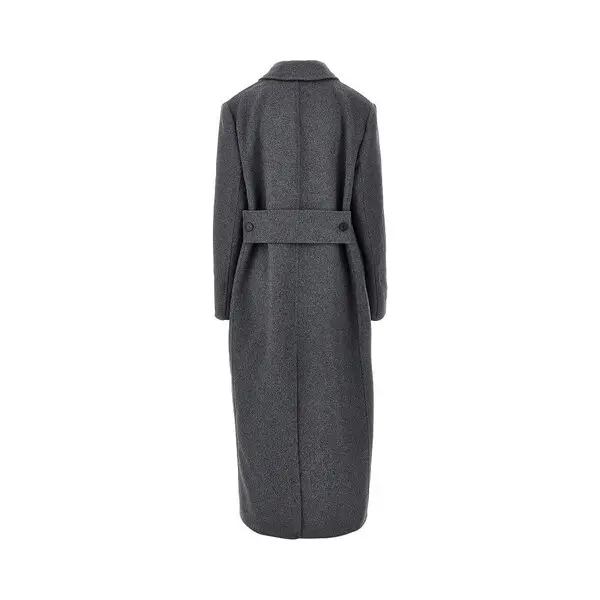 Victoria Beckham Mélange Wool And Cashmere Long Coat