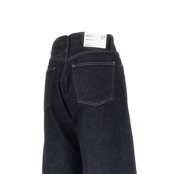 AGOLDE Luna Pieced High-rise Wide Leg Jeans - Blue