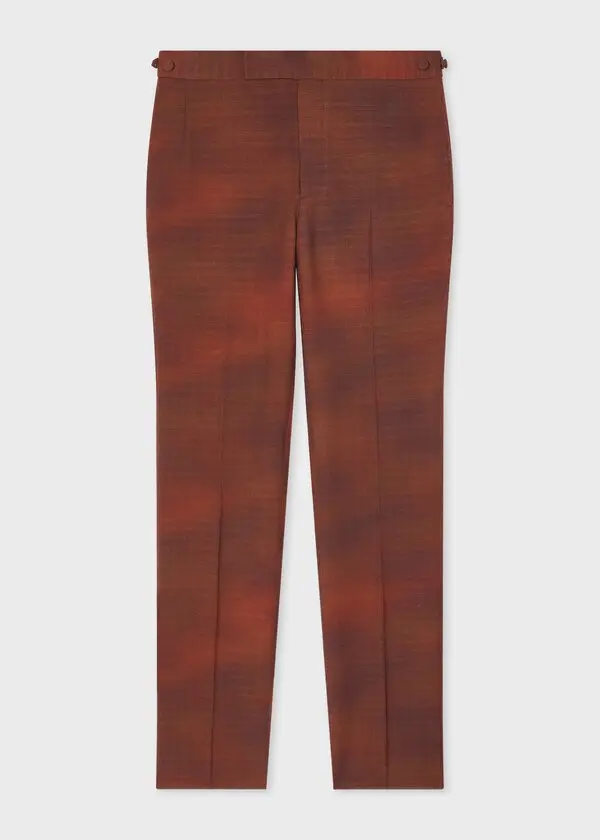PAUL SMITH + GABRIELA HEARST Sebastian Brown Wool Trousers