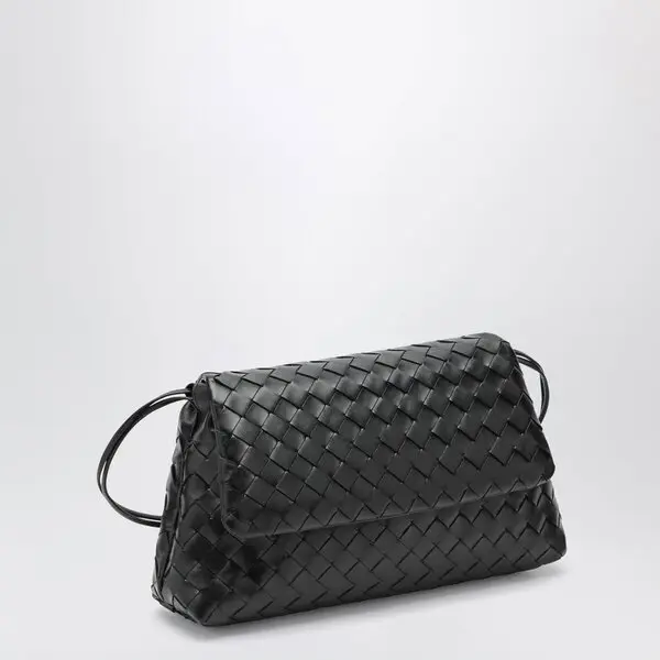Bottega Veneta Intrecciato Giorno Clutch - Black