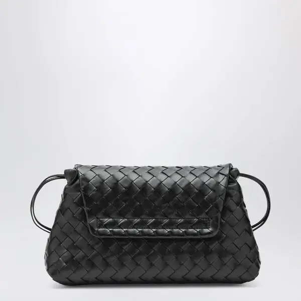 Bottega Veneta Intrecciato Giorno Clutch - Black