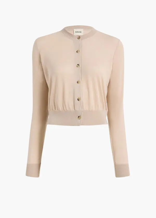 Khaite Tansy Cardigan - Sand