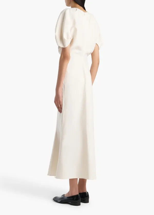 Khaite Ria Midi Dress - Cream
