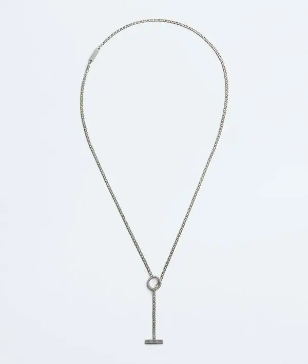 Bottega Veneta Veneta Chain Necklace - Silver