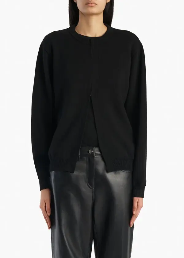 Khaite Cooper" Cardigan In Wool And Cashmere