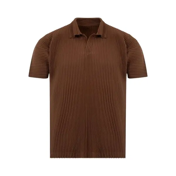 Issey Miyake Pleated Polo Shirt