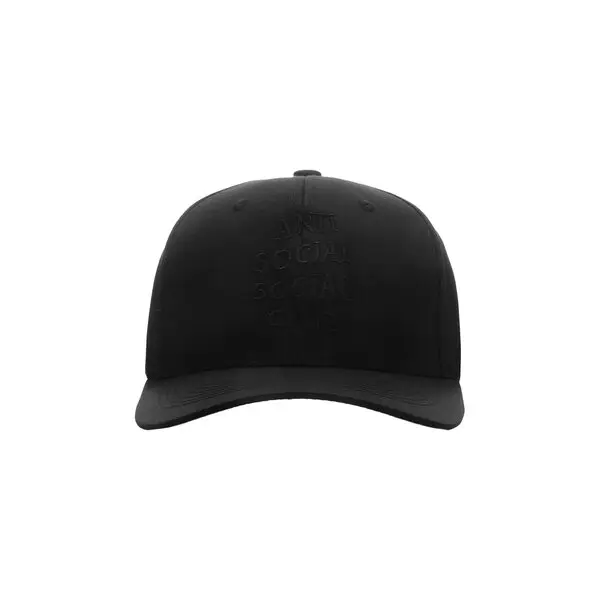 ANTI SOCIAL SOCIAL CLUB Tonal Embroidered Cap - Black