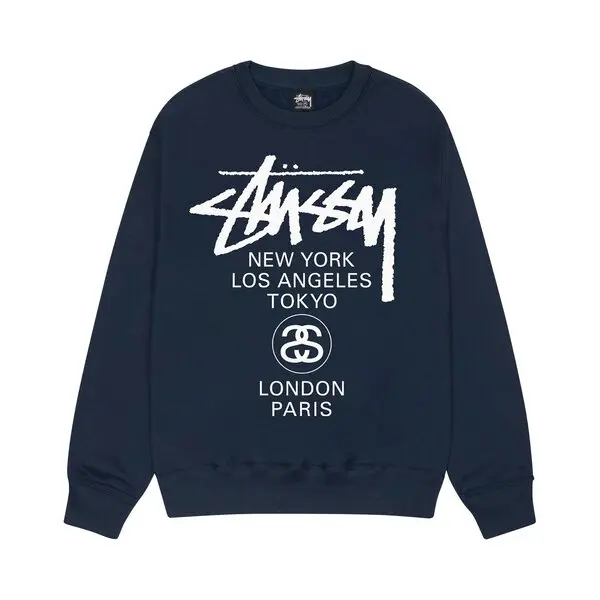 StÜssy World Tour Crew Sweatshirt