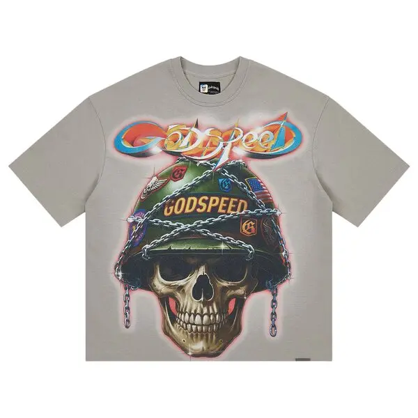 GODSPEED Badges Of Honor Graphic T-shirt - Grey