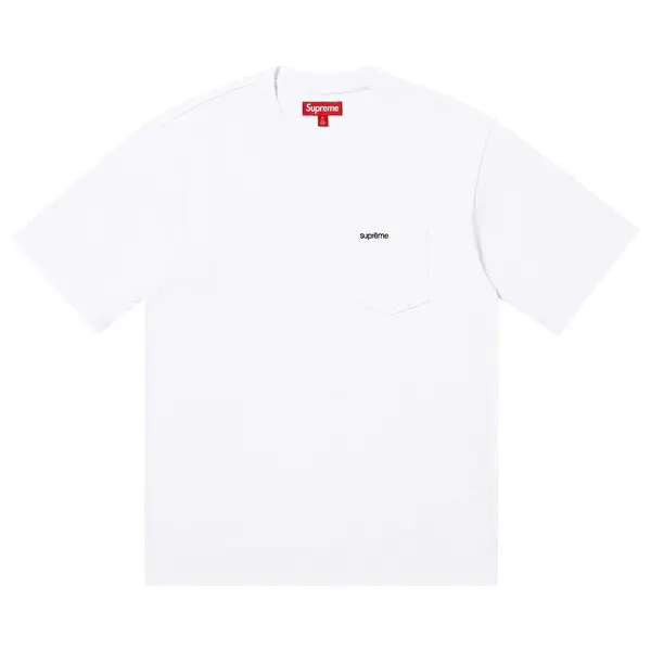 Supreme Short-sleeve Pocket Tee - White