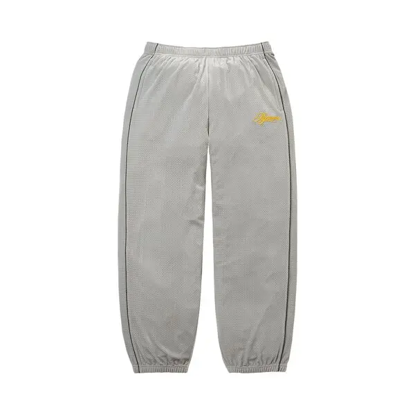 Supreme Velour Mesh Track Pant - Silver