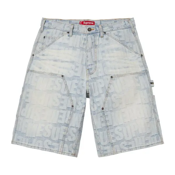 Supreme Repeat Jacquard Double Knee Denim Short