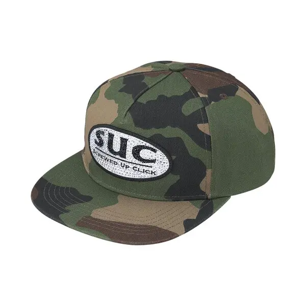 Supreme X Dj Screw Suc 5-panel Woodland Camo Cap - Green