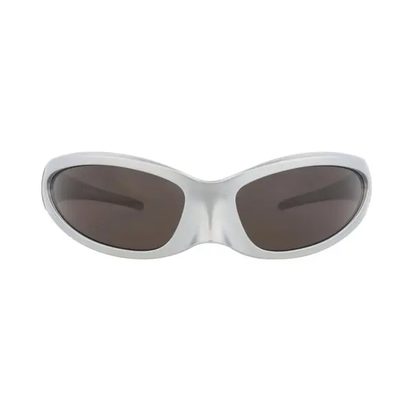 Balenciaga Shield-frame Bio Injection Sunglasses - Silver