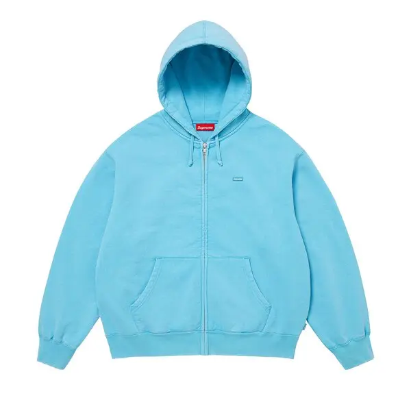 Supreme Small Box Zip Up Hooded Sweatshirt - Blue