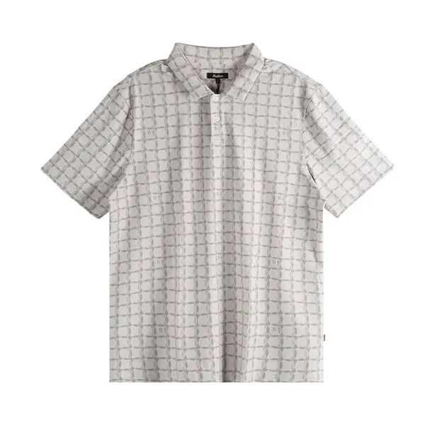 MALBON Evergreen Performance Pique Polo 'warm - Grey