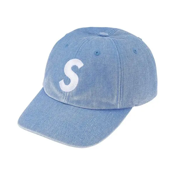 Supreme Pigment Coated S Logo 6-panel Cap - Blue