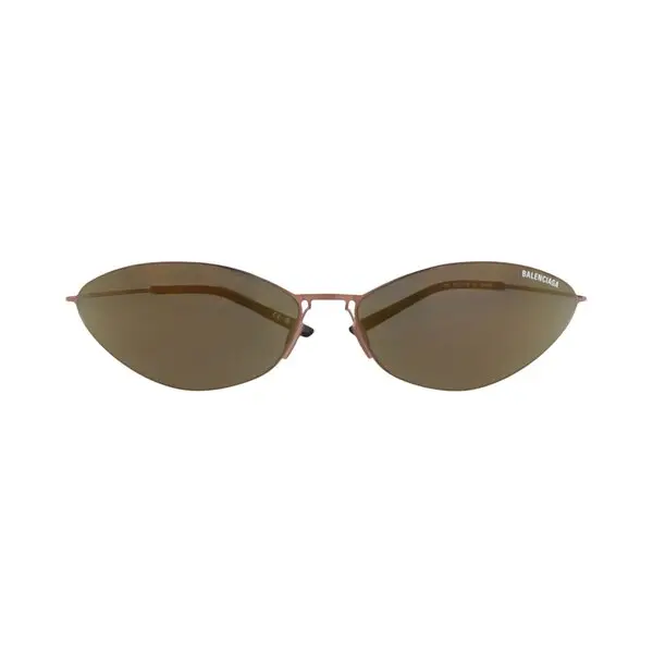 Balenciaga Cat Eye-frame Titanium Sunglasses - Brown