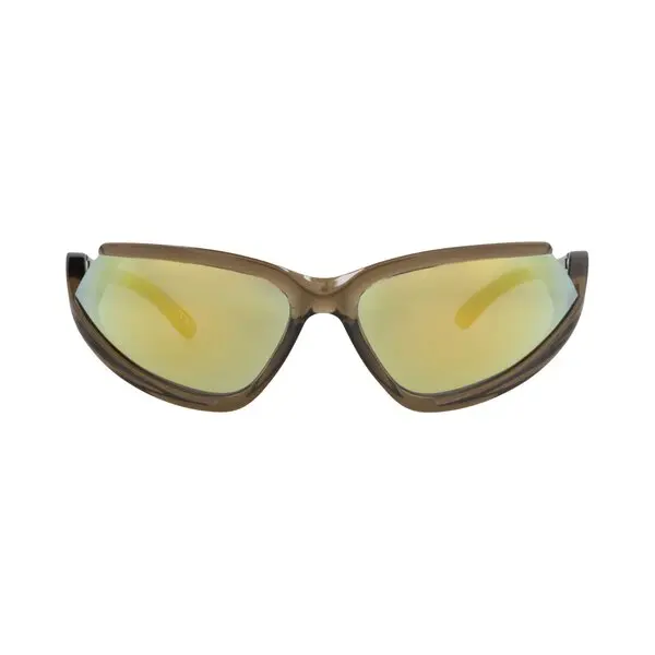 Balenciaga Shield-frame Bio Injection Sunglasses - Brown