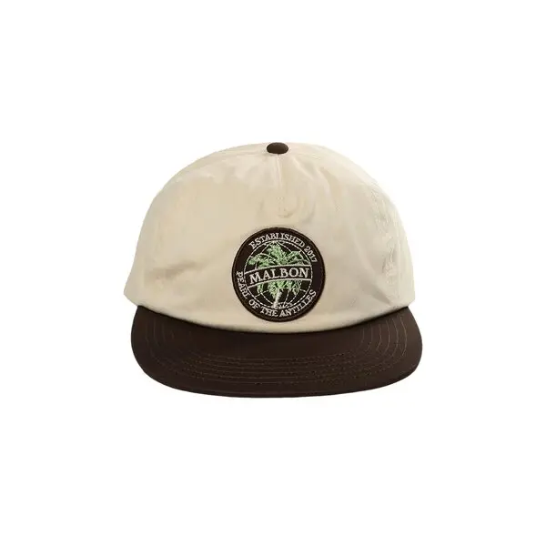 MALBON Palmera Snapback Hat - Brown