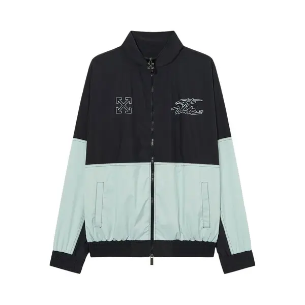 Off-White Marker Print Relaxed Fit Track Jacket