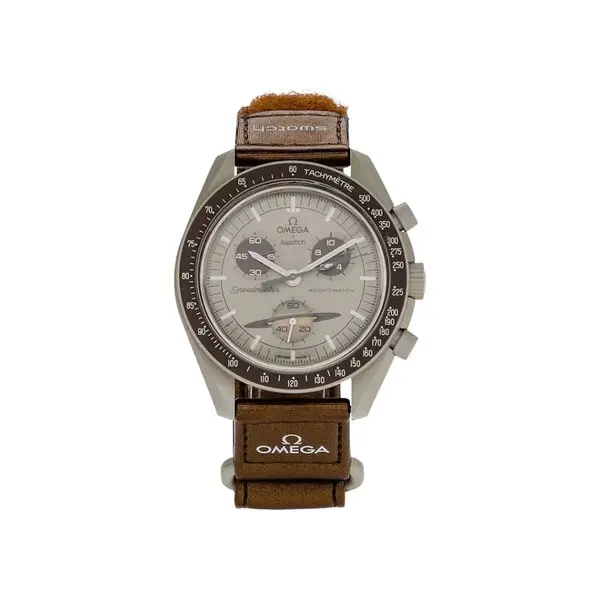 SWATCH X Omega Bioceramic Moon "mission To Saturn" Watch - Grey