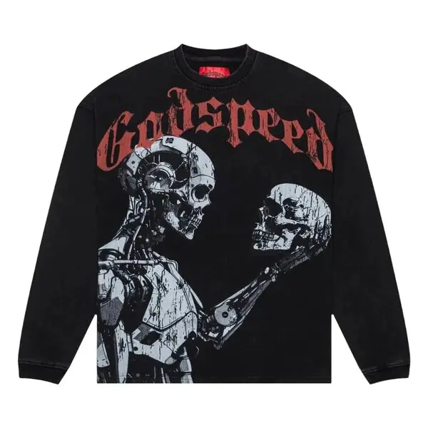 GODSPEED Mankind Vs Ai Long-sleeve T-shirt - Black
